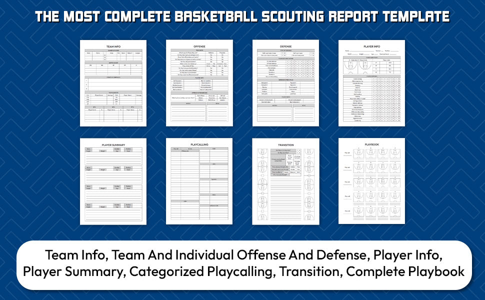Basketball Scouting Report Template - Hoop Mentality