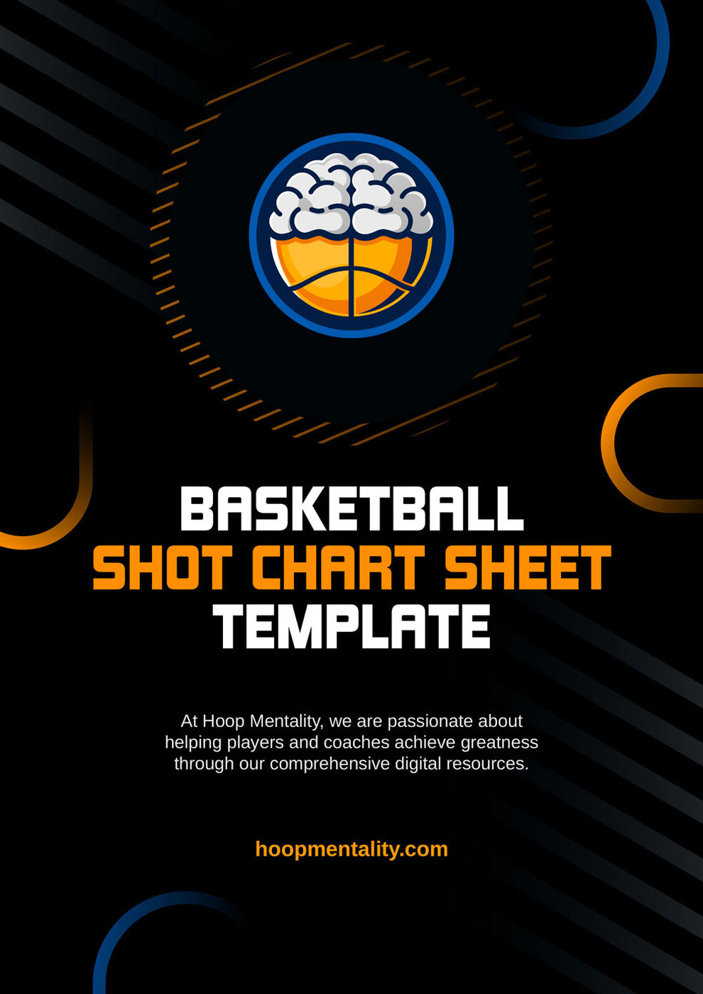 Basketball Shot Chart Sheet Template - Hoop Mentality