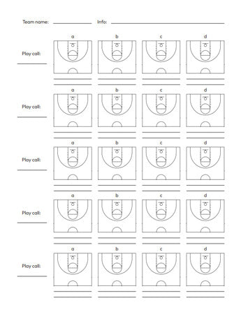 Blank Basketball Court Diagram For Drawing Plays (Printable) – Hoop ...